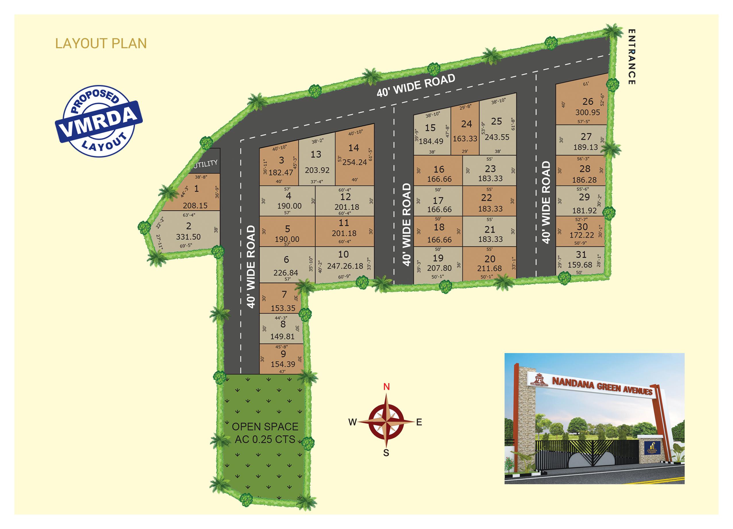 Gated community plots Dakamarri, Open plots near Rajapulova,