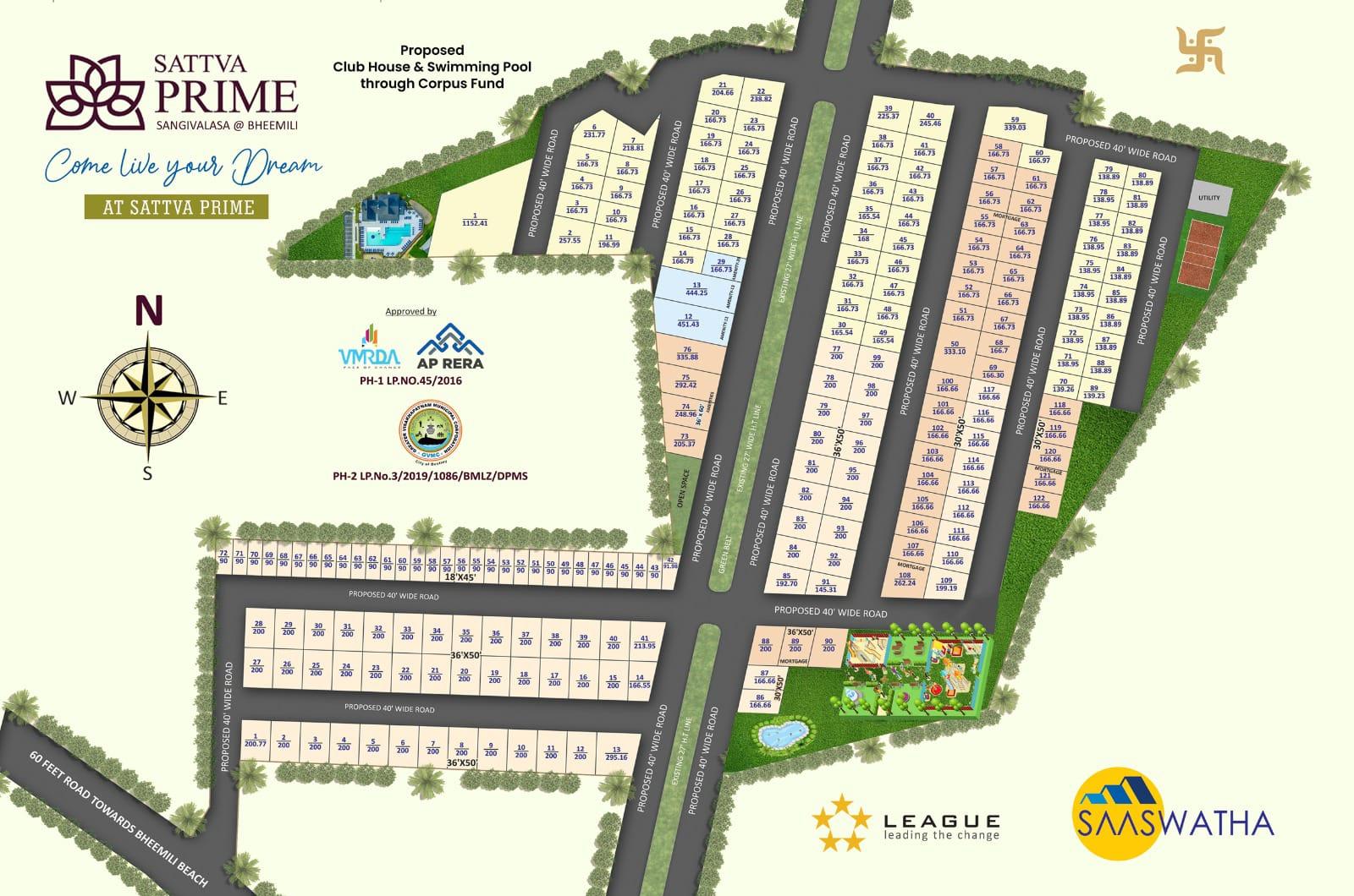 Vuda Plots Sale At Bheemili, Plots Near Bheemili Beach