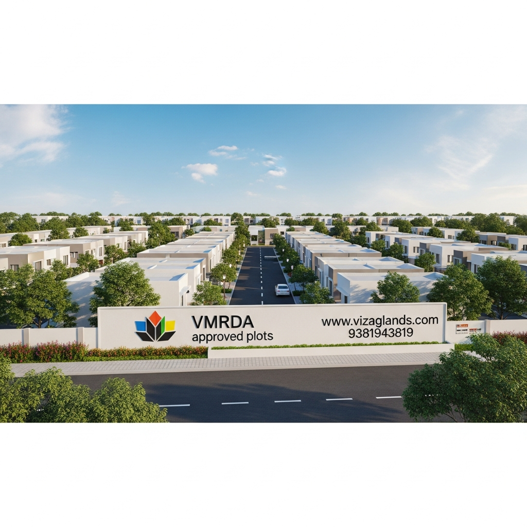 Plots for sale near Bhogapuram,Bhogapuram airport road facing plots for ...