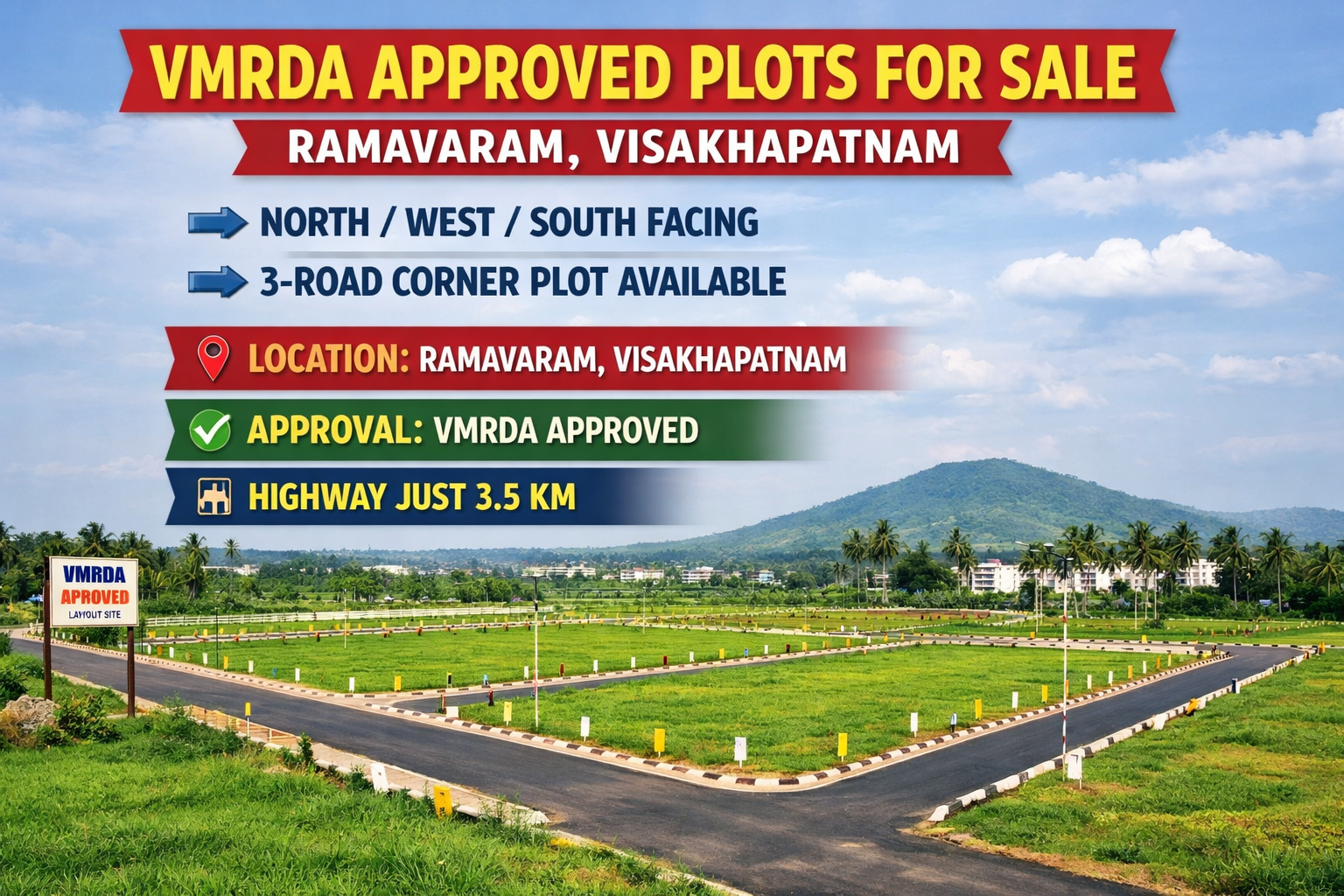 Plots in Gandigundam Residential plots in Gandigundam Vizag Open plots ...