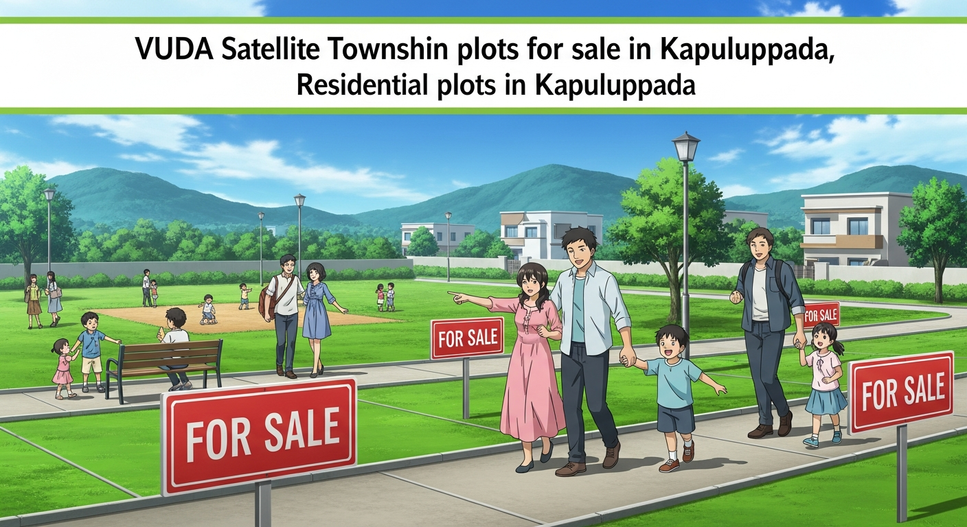 VUDA Satellite Township plots for sale in Kapuluppada, Residential ...
